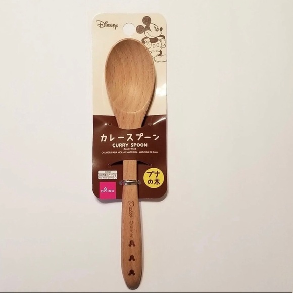Disney | Kitchen | Disney Mickey Mouse Wood Curry Spoon | Poshmark